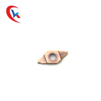China Bronze Coating HRA 91.8 TKF12R200-S For Segment Cutter Carbide Grooving Inserts for sale