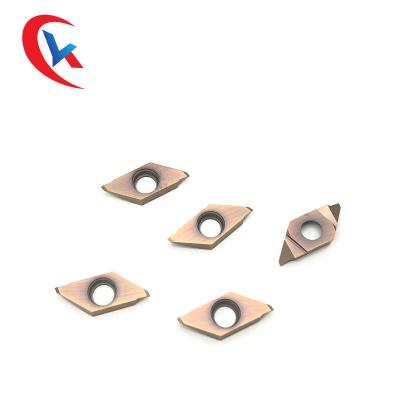China Thread Cutter TKFT12RB6000 Turning Tungsten Carbide Inserts Bronze Coating HRA 91.8 for sale