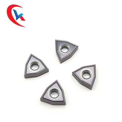 China WNMG080402-MS Processing Steel Parts Stainless Steel Finishing Physical Coating Tungsten Carbide Inserts for sale