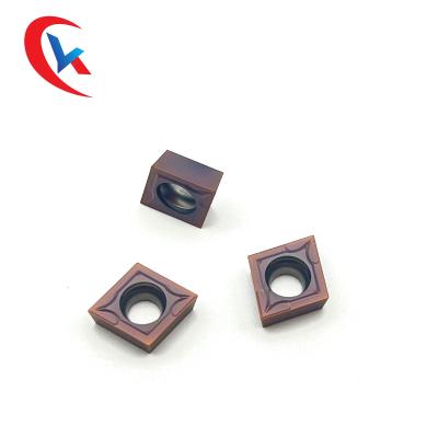 China CCMT09T304 Tungsten Carbide Inserts Stainless Steel Finishing Physical Coating for sale