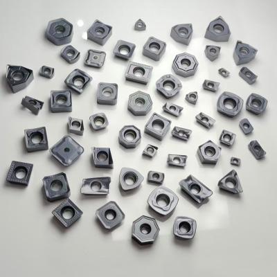 China CNC milling inserts and fast feed milling inserts are suitable for roughing and finishing, respectively, and can be used to machine various grades of materials. for sale