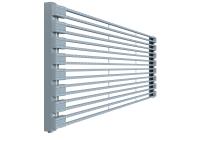 China Digital Signs Louver LED Transparent Screen Light Weight SMD3535 for sale