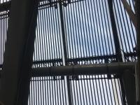 China LED P25 Outdoor Building Front Maintenance Curtain Led Display LED Media Louver Facade LED Strip Transparent Led Display for sale