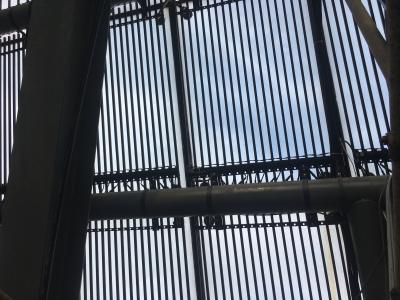 China P25mm Portable Flexible Led Mesh Video Curtain Net/Screen/P50mm Display See Through Led Curtain Wall Video for sale