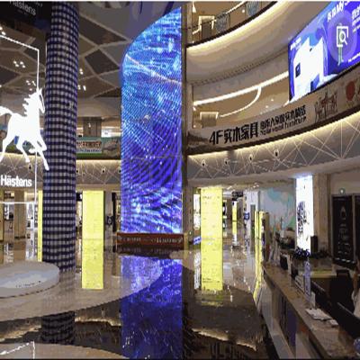 China P3.91*7.81 Glass Advertisement HD LED Video Wall Screen For Building for sale