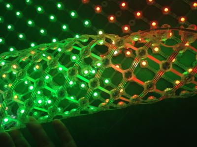 China 1110PCS/M2 Transparent Flexible Led Grid Screen RGB SMD for sale