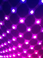 China 1110PCS/M2 Transparent Flexible Led Grid Screen RGB SMD for sale