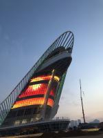 China Foldable Outdoor Advertising LED Screen P25*50 LED Louver Screen for sale