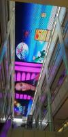 China 7200CD/Sqm Poster Led Facade Screen DIP High Brightness Transparent Led Wall for sale