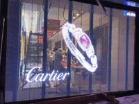 China Indoor Advertising Transparenct LED Video Wall Screen For Jewelry Shop Showcase for sale