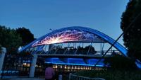 China Glass Strip Grid LED Transparent Screen Film Panels Indoor Led Soft Screen for sale