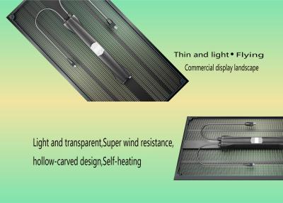 China Facade Mesh Transparent Led Screen Wall Outdoor 32768pixel/Sqm for sale