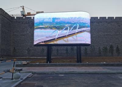 China P16 Outdoor 3906pixel/sqm Flexible Led Mesh Full Color Led Transparent Screen for sale