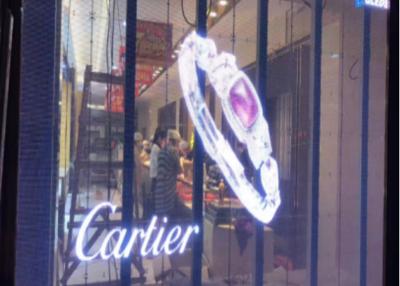 China P7.81 Strip Indoor Glass Transparent Indoor Led Video Wall 6000CD/Sqm for sale