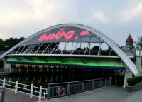 China P2550 Transparent Led Display Window Glass Advertisment Led Wall See Through Transperent Led Screen for sale