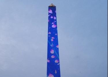 China factory customized p25 HD Transparent advertising wall outdoor led grille screen for business advertising for sale