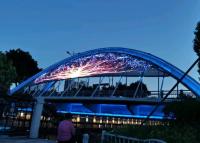 China Full Color Hd IP67 Outdoor LED Transparent Screen 260W/Sqm for sale