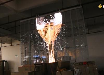 China P16 Advertising Transparent Led Display Screen 3906 Pixel/Sqm for sale