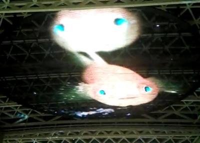 China 7200CD/Sqm Poster Led Facade Screen DIP High Brightness Transparent Led Wall for sale
