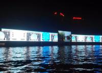 China P25*100 Video Advertising Transparent Led Display Screen Light Weight Energy Saving for sale
