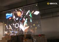 China High Quality P3.9_7.8 Full Color High Stability Brightness Transparency Led Mesh Screen Led Transparent Display for sale