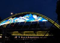 China Hot Sale Transparent Led Display Glass Mesh Screen P16 LED Modules Outdoor for sale