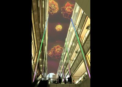 China P25 50 Full Color Outdoor Advertising Transparent Screen Outdoor Advertising Digital Display Screens for sale