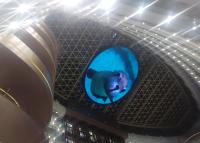 China P31.25 Mesh Digital Transparent LED Display Screen On Building Surface Facade for sale