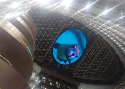China P31.25 Mesh Digital Transparent LED Display Screen On Building Surface Facade for sale
