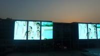 China P31.25 Full Color Smd Advertising Window See Through Video Wall Transparent Led Screen for sale