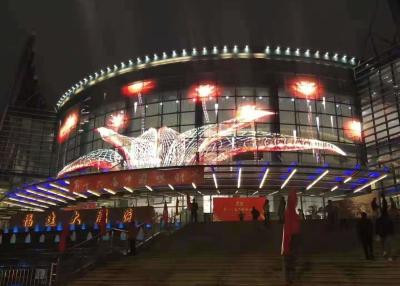 China P25x100 Wholesale Price Full Color Flexible Transparent Mesh Display Outdoor LED Screen for sale