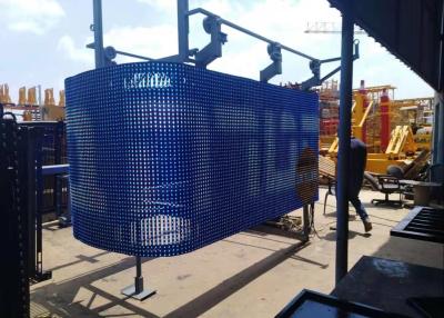 China P25 Customized Full Color Outdoor Glass Mesh Transparent Glass Window Film Led Screen for sale