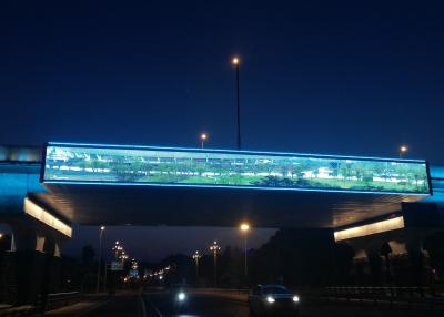 China See Through Full Color High Brightness RGB P25*100 Mesh Grille Large Outdoor Transparent Glass LED Display Panel Screen for sale