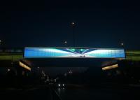 China Manufacturer P25*50 Customized Full Color Outdoor Glass Mesh Transparent Glass Window Film Led Screen for sale