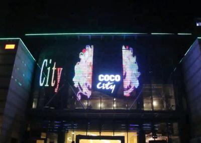 China 260W/Sqm 2R2G2B DIP Transparent Led Display 7200CD/Sqm for sale