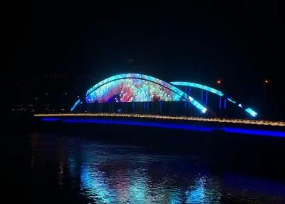 China DC36V 2R2G2B Transparent Advertising Led Display 7200CD/Sqm Glass for sale