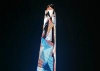China 260W/Sqm 2R2G2B DIP Transparent Led Video Wall 7200CD/Sqm P25 for sale