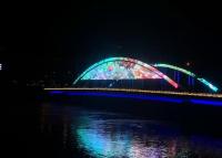 China 96W DIP347 Transparent LED Curtain Media Facade P25*31.25 96W/M2 for sale
