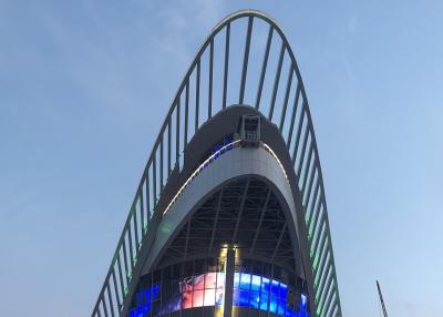 China IP67 7200CD/sqm Outdoor LED Transparent Screen 2R2G2B For Window Display for sale