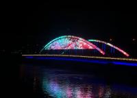 China Transparent Led Film Screen P31.25 See Through 360 Degree Folding for sale
