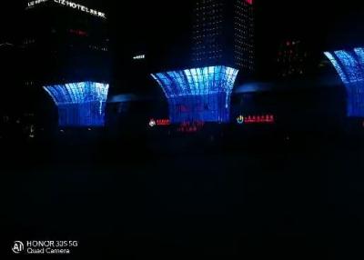 China DC36V 2R2G2B Round Circle Led Display Circular Curved P50 90W/Sqm for sale