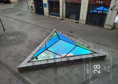 China Indoor AC265V Ip43 Transparent Film Led Screen 4000CD/Sqm P10 for sale