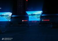 China DIP 2R2G2B Transparent Led Display DC36V Curved Led Video Wall For Showcase for sale