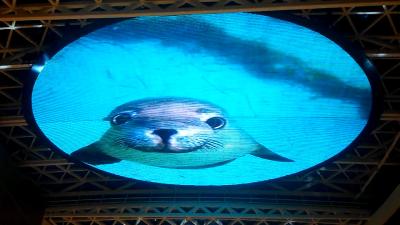 China 2R2G2B DIP P31.25 LED Mesh Display Flexible 5760CD/Sqm LED Curtain Wall for sale
