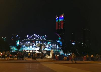 China P25 260W/Sqm DC36V Flexible LED Glass Screen 2R2G2B DIP Outdoor for sale