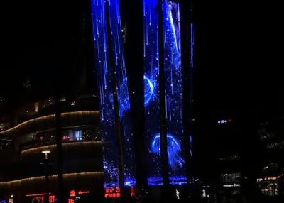 China 250W/Sqm Outdoor Transparent Led Screen P25*25 RGB DIP 2R2G2B for sale