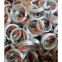 China High Tensile Strength PVC Coated Steel Wire Rope Dog Tie Out Cable 15ft Length for sale