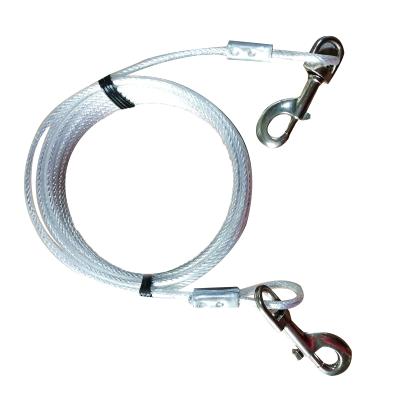 China Heavy Duty 30 Foot Tie Out Cable for Large Dogs with 100 Pounds Capacity and Weather-Resistant Design for sale