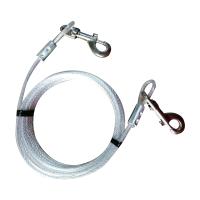 China Heavy Duty 30 Foot Tie Out Cable for Large Dogs with 100 Pounds Capacity and Weather-Resistant Design for sale