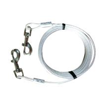 China PVC Coated Heavy Duty Tie Out Cable with 15ft Length for Dogs up to 100 Lbs for sale